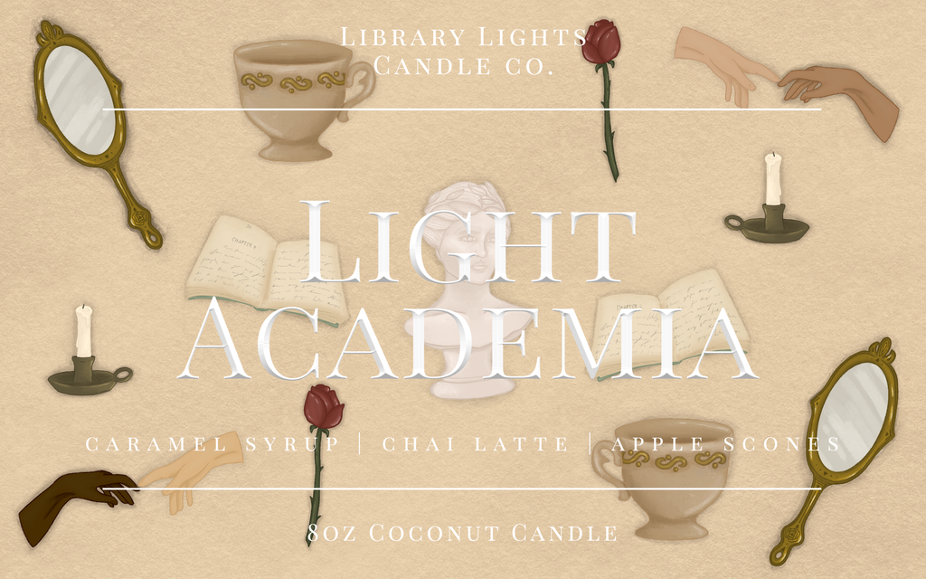 8oz Jar Candle - Light Academia – Library Lights